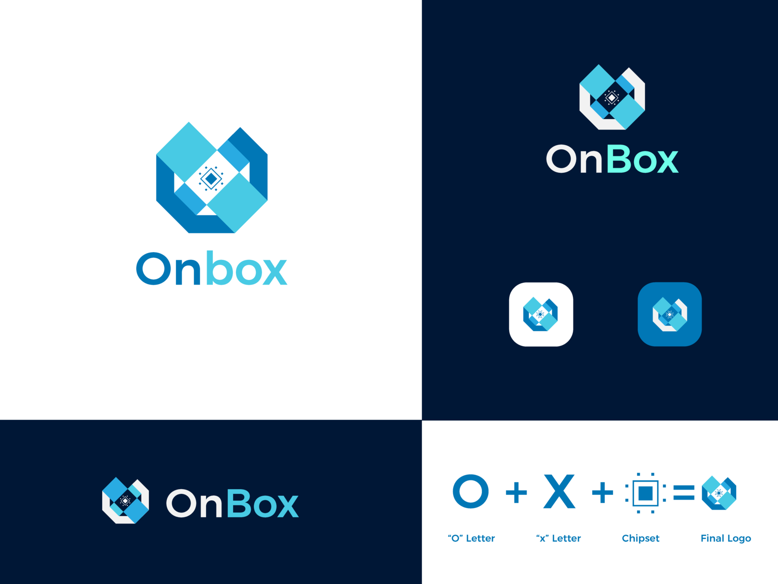 ONBOX | O letter Logo | Computer Hardware Logo by Sinha Design on Dribbble