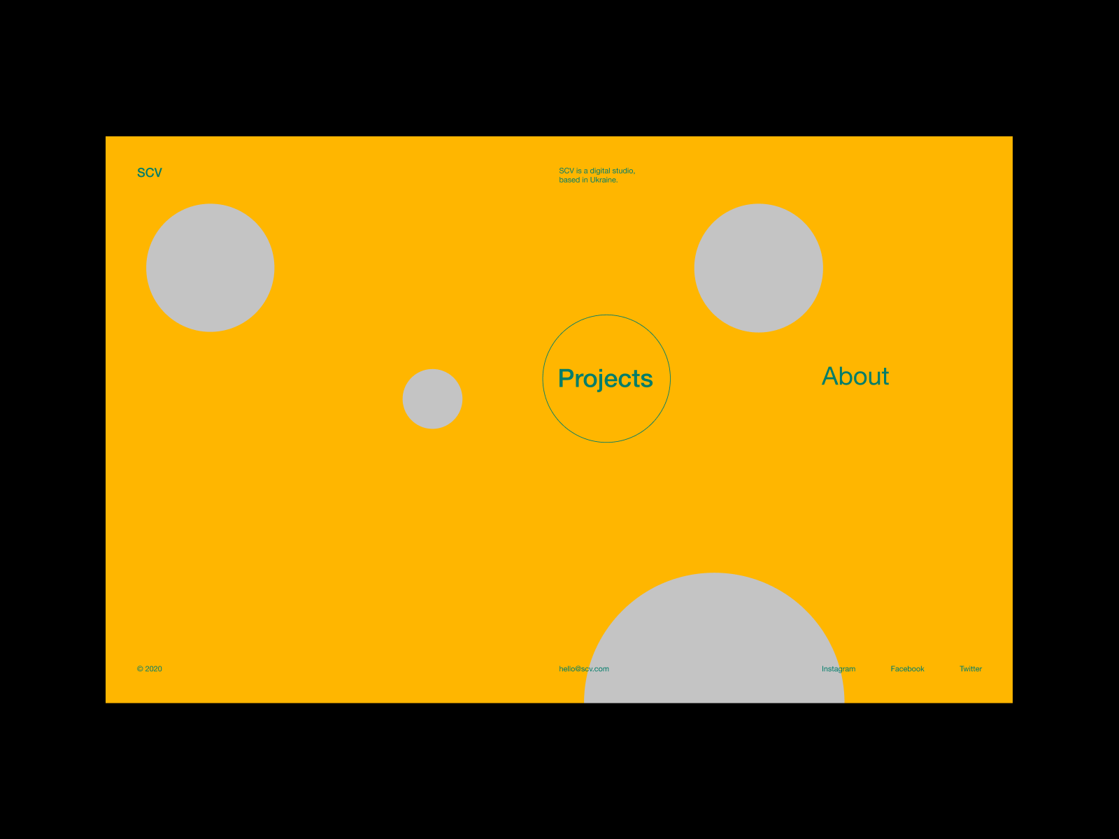 SCV digital studio website by Pavlo Avramenko on Dribbble