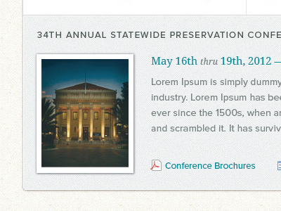 Conference Teaser by Tom Reno on Dribbble