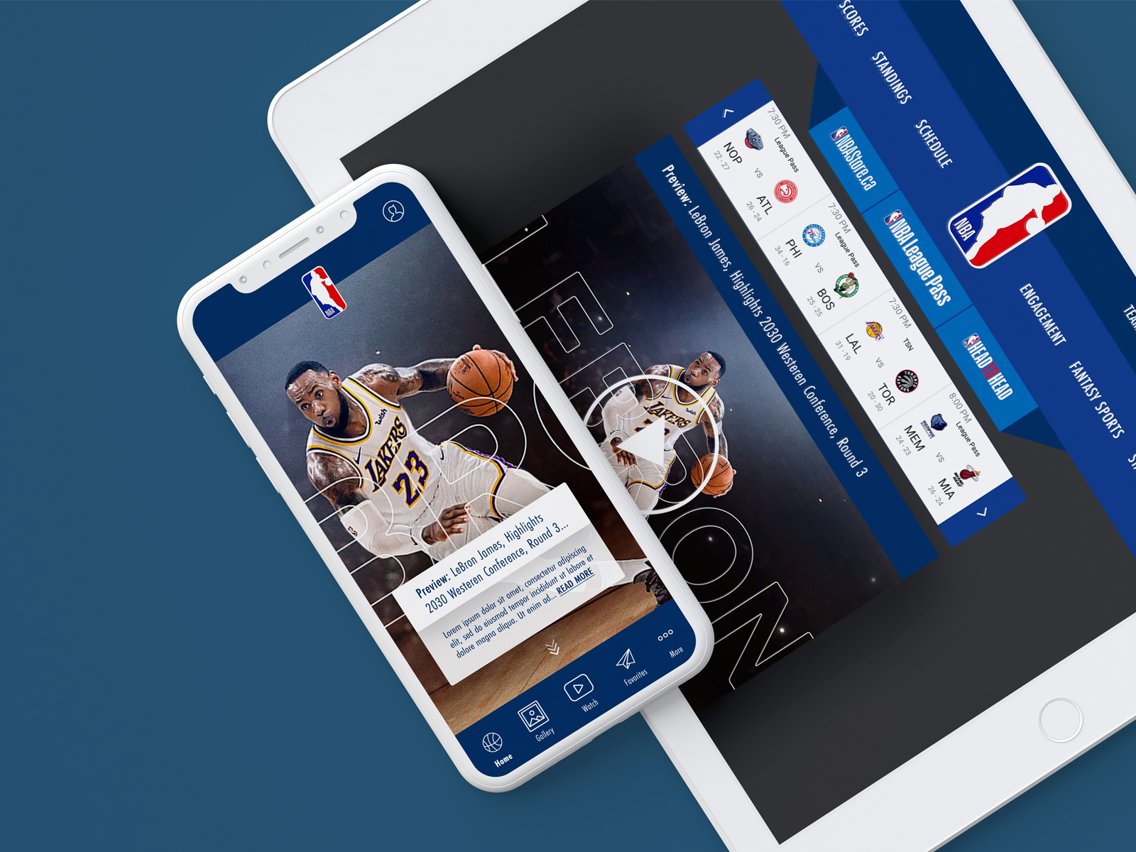 NBA App by Dae Kang on Dribbble