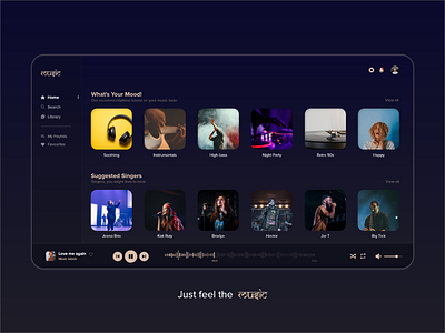 Music Web App by Himanshu Kandpal on Dribbble