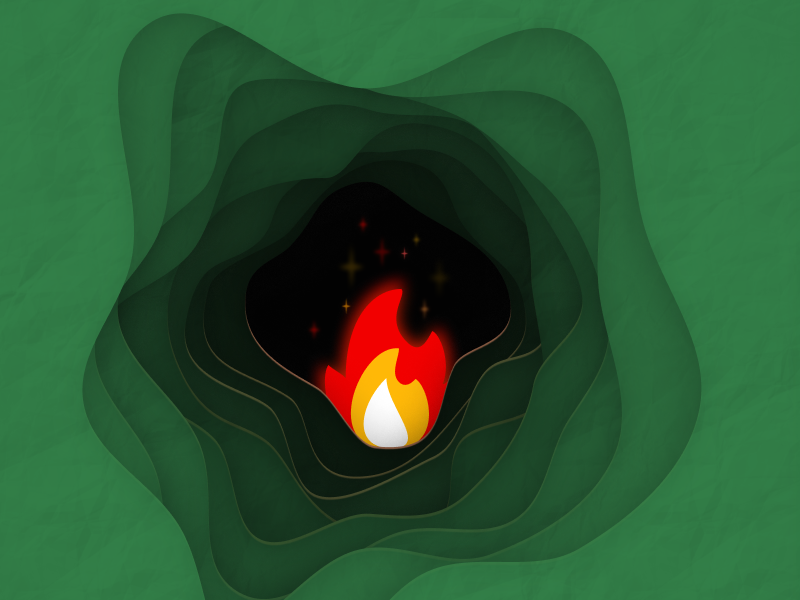 Paper flame by Анастасия Михалёва on Dribbble