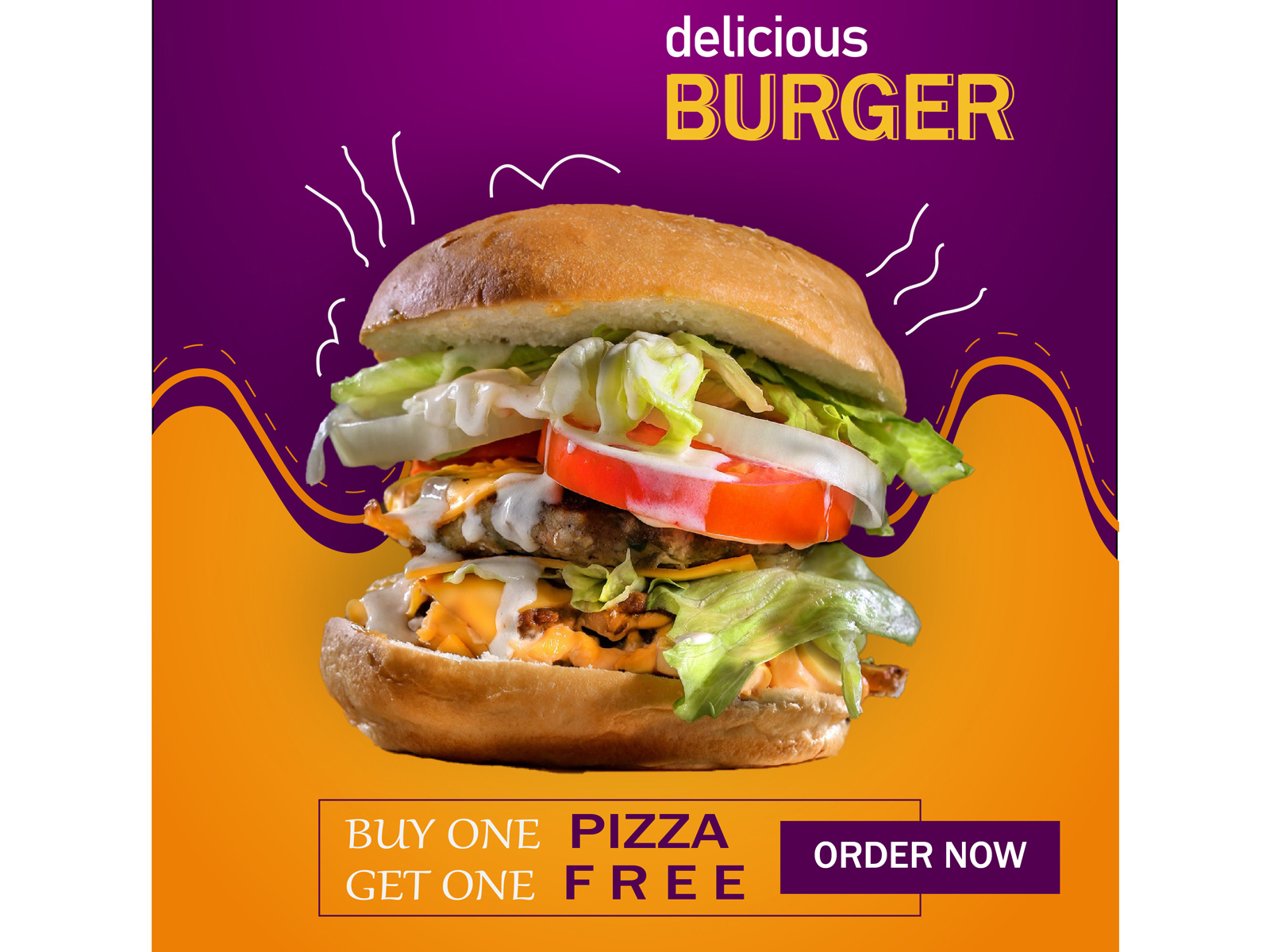 BURGER BANNER by Ayush verma on Dribbble