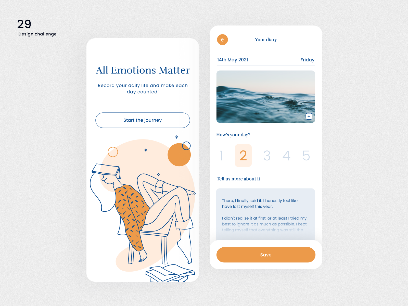 Design challenge 29 : UI app design concept by laamfh on Dribbble