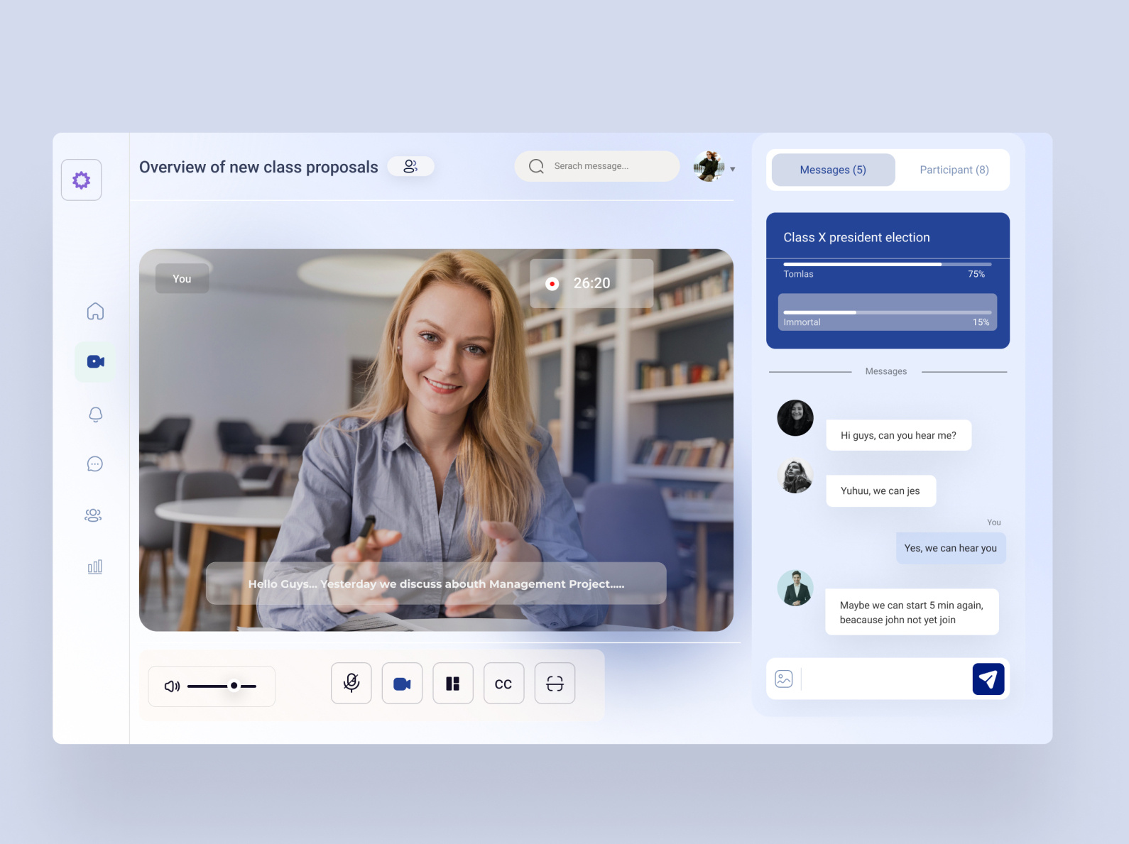 Video Call UI Concept by Md Arman Sheikh on Dribbble