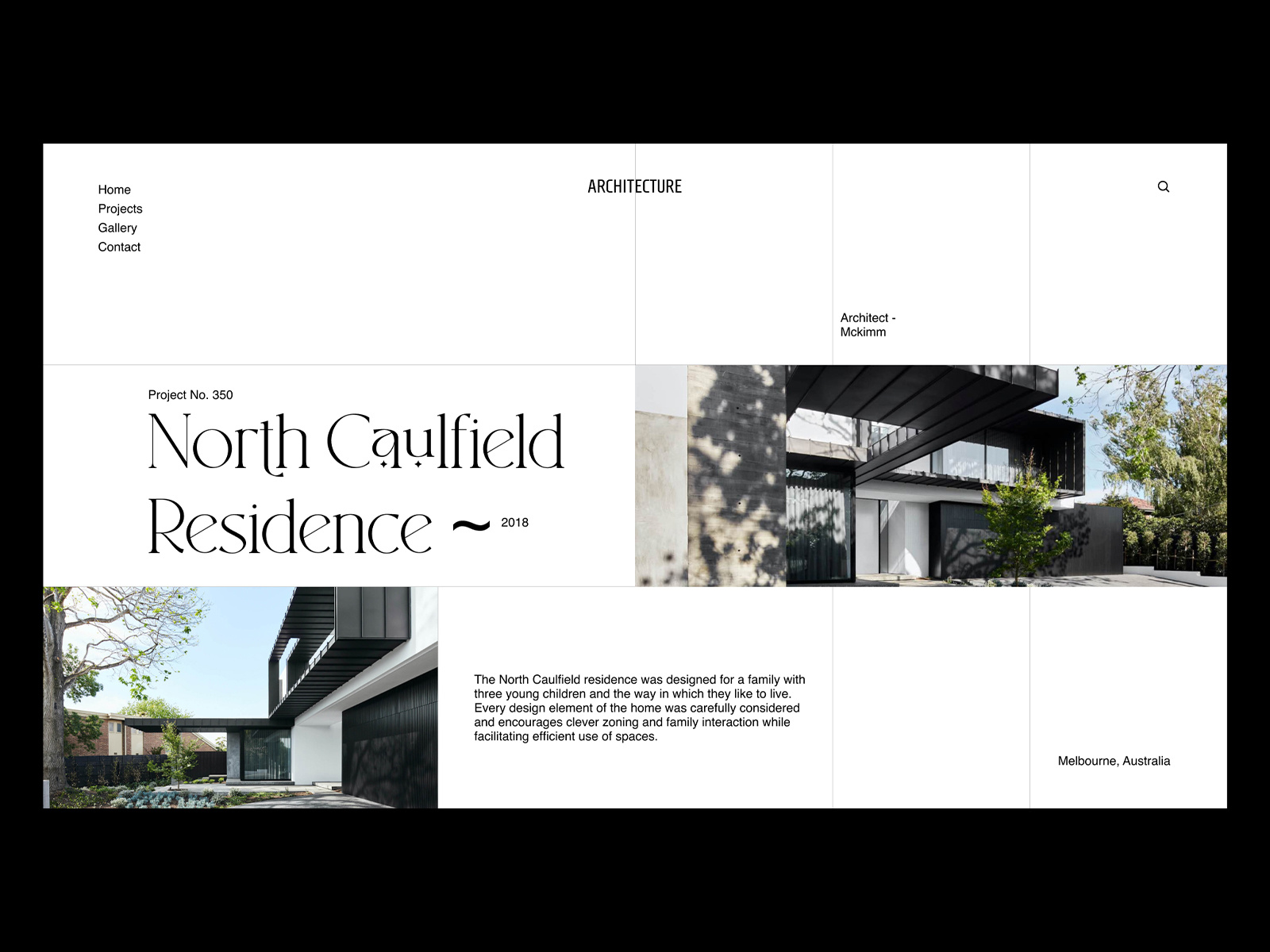 Architect Website UI design by Agung aditya on Dribbble