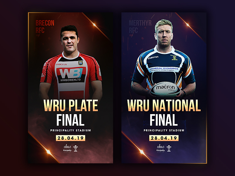WRU Final Posters by Gareth Nicholls on Dribbble