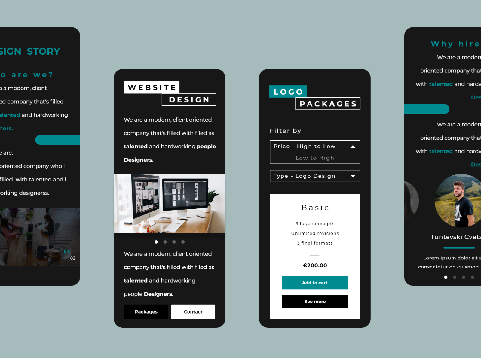 MultiPage Design by Andrej on Dribbble