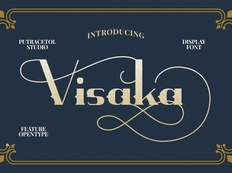 VISAKA - A Vintage Display Typeface by PutraCetol Studio on Dribbble