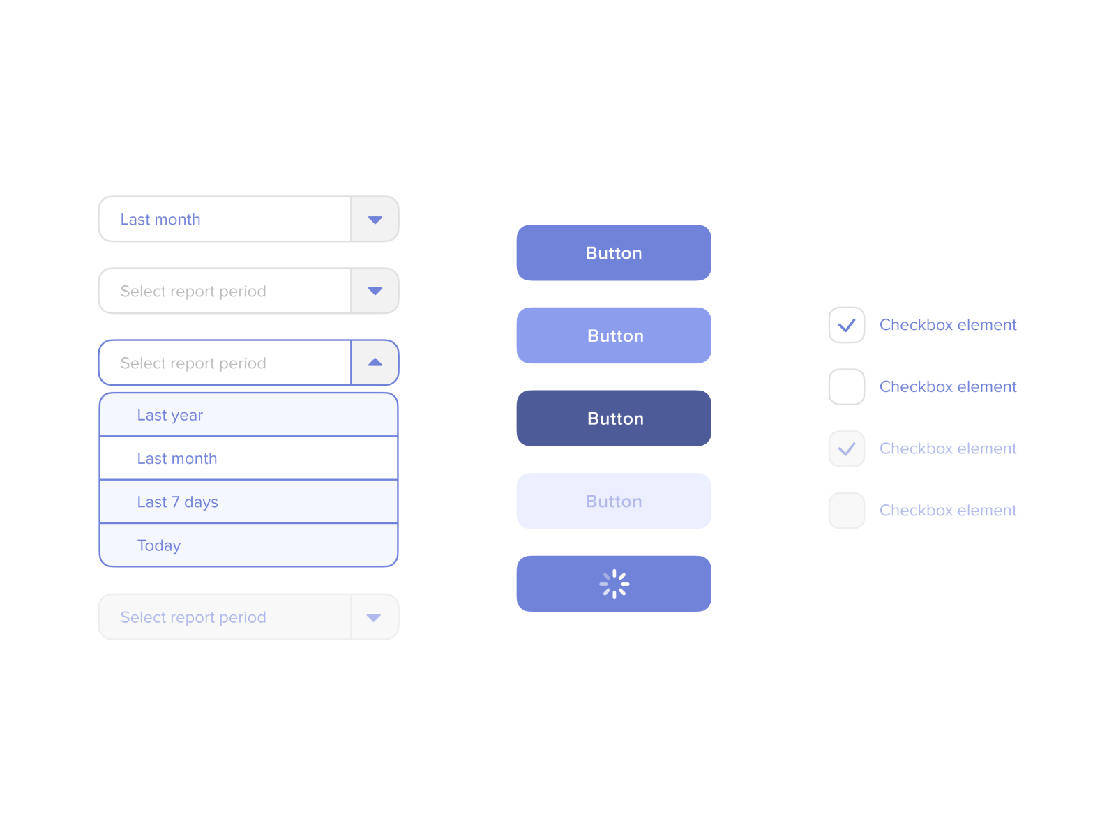 UI Form Elements select Button Checkbox By Vic Sh stak On Dribbble
