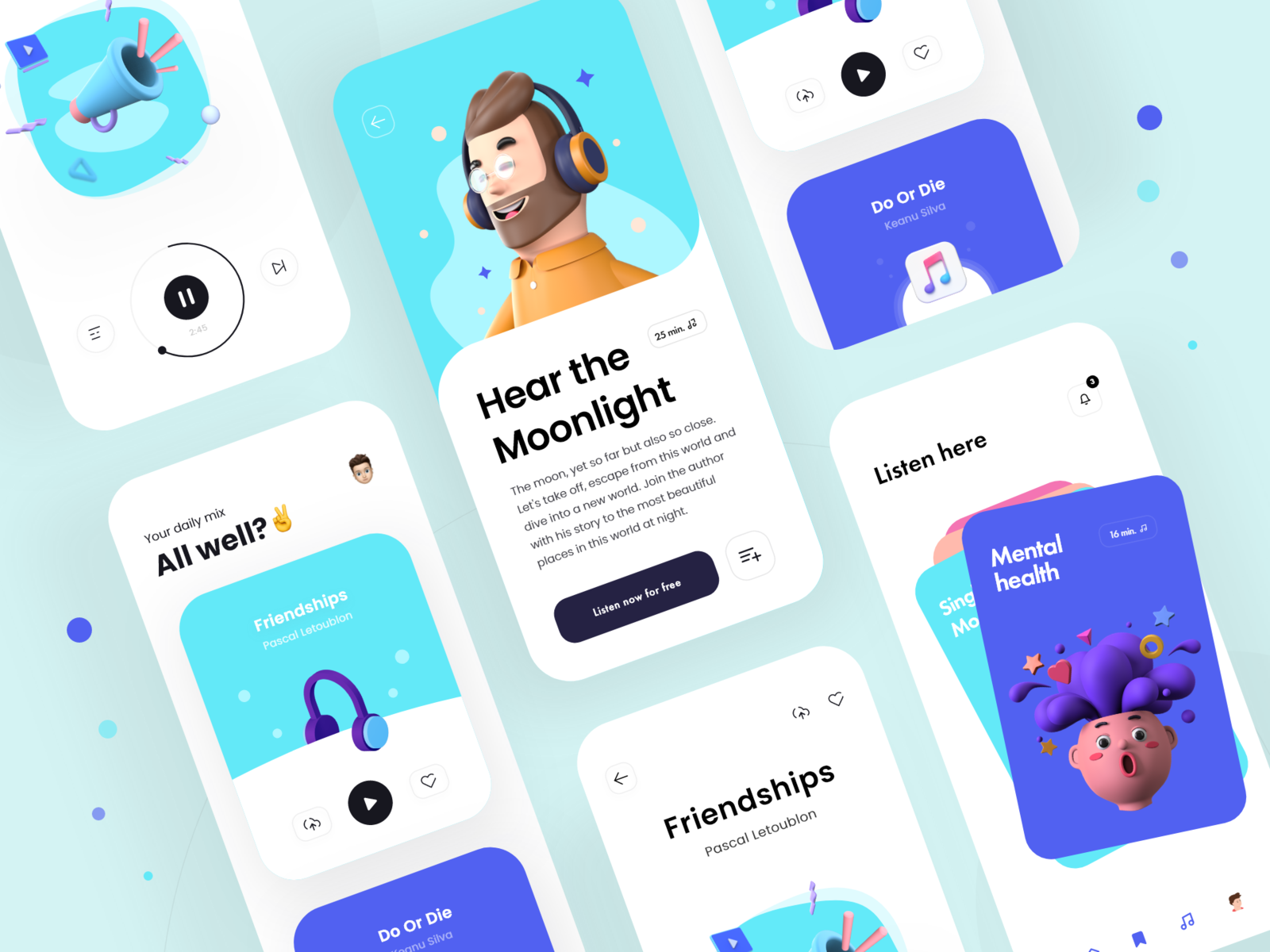 Music App - Mobile Design by Julius Branding for Alphadesign on Dribbble