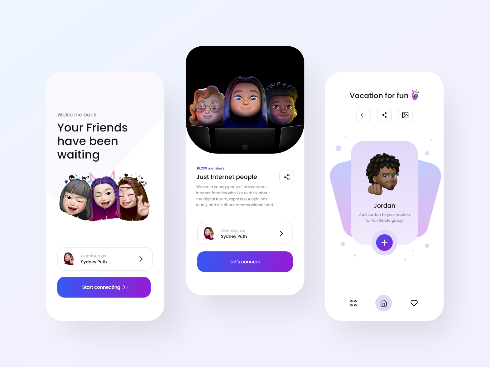 Social Media App Design by Julius Branding for Alphadesign on Dribbble