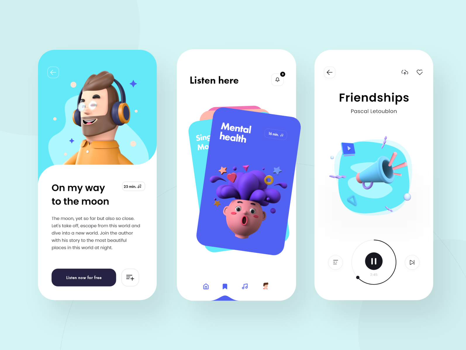 Music App - Concept Design by Julius Branding for Alphadesign on Dribbble