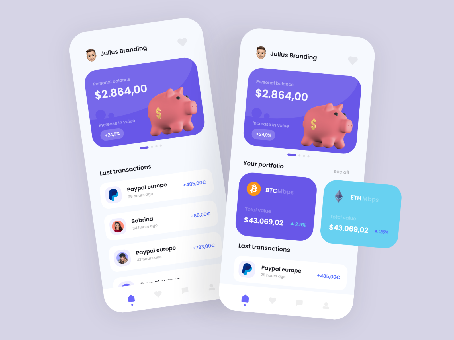 Mobile Banking App Design by Julius Branding for Alphadesign on Dribbble