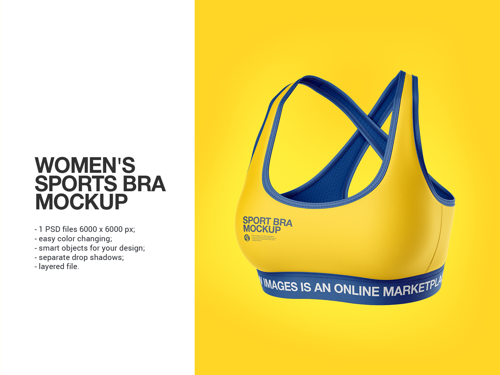 Women's Sports Bra Mockup by Oleksandra Yagello on Dribbble
