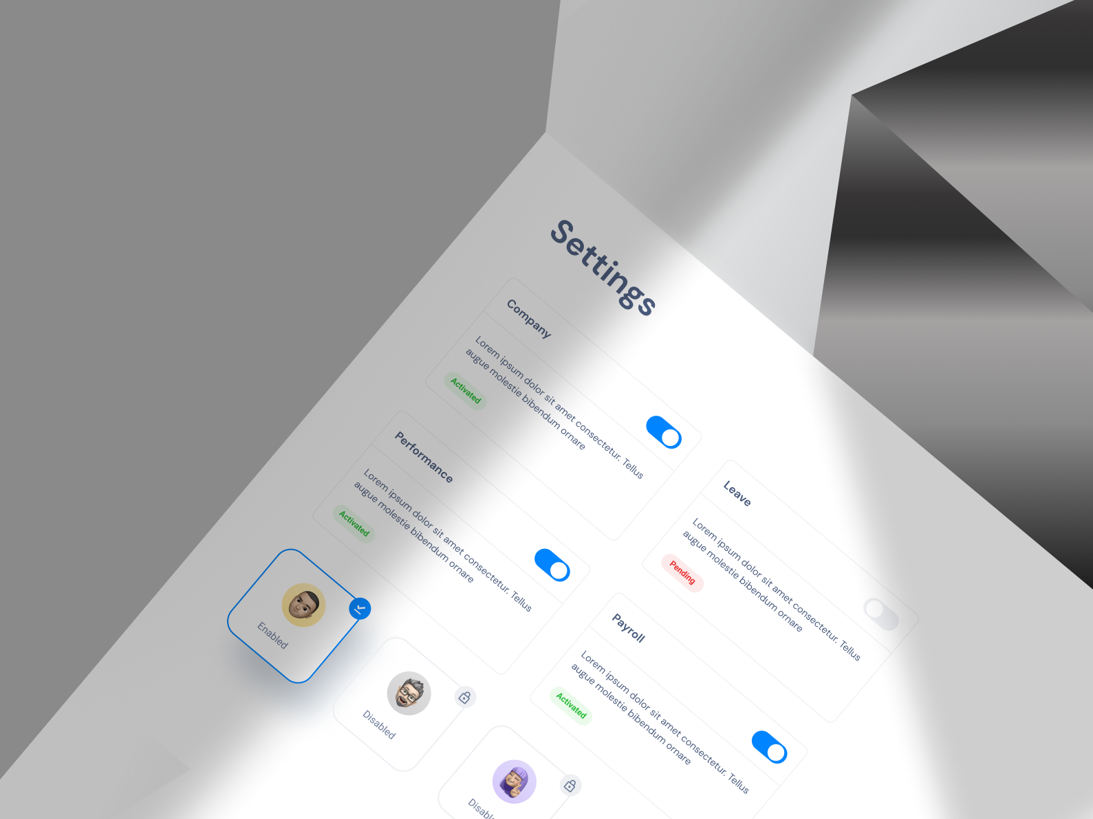 Settings art concept by Manzi Olivier on Dribbble