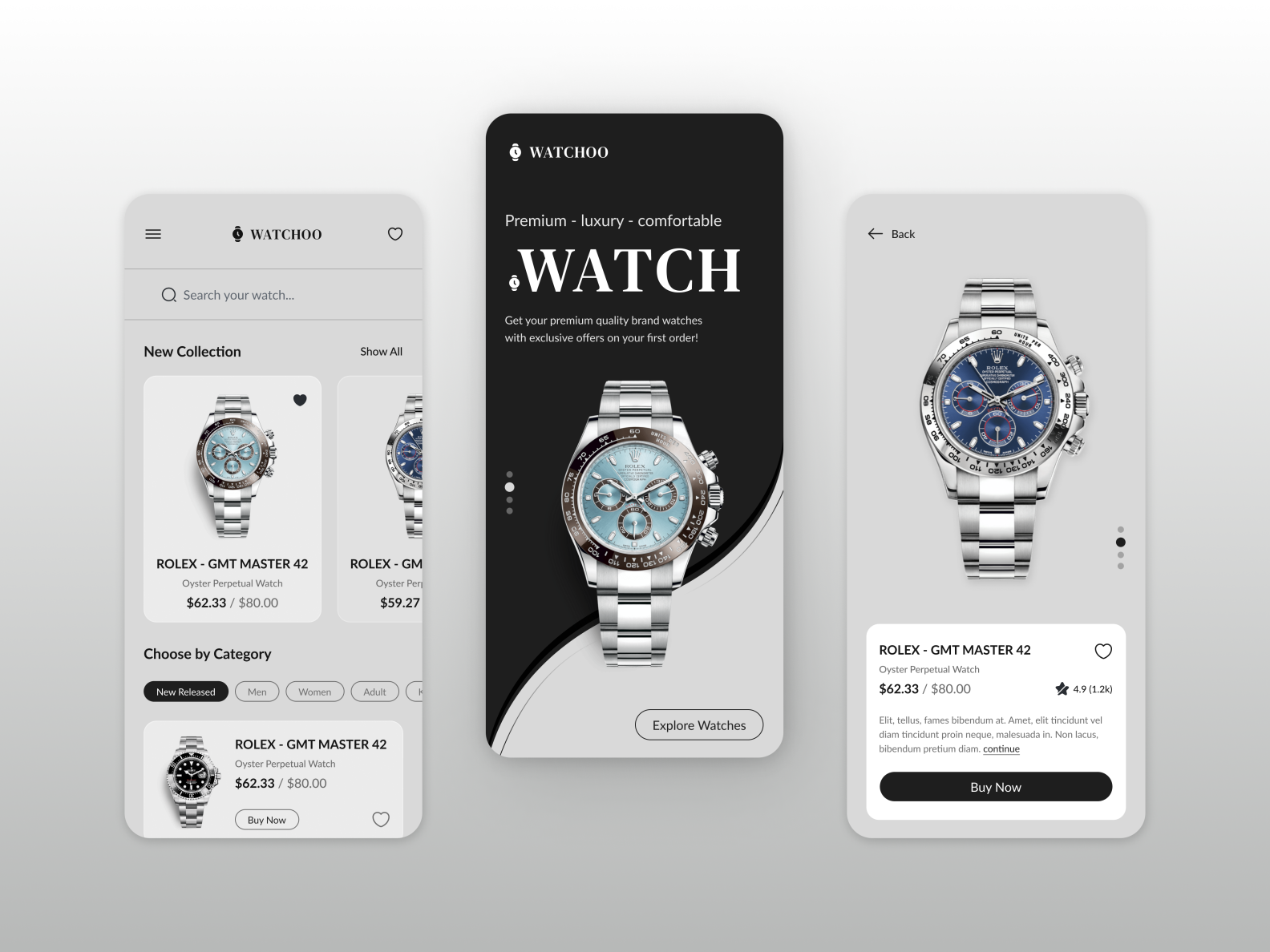 Luxury Watch Shop App Design. by Jarin Tasnim on Dribbble