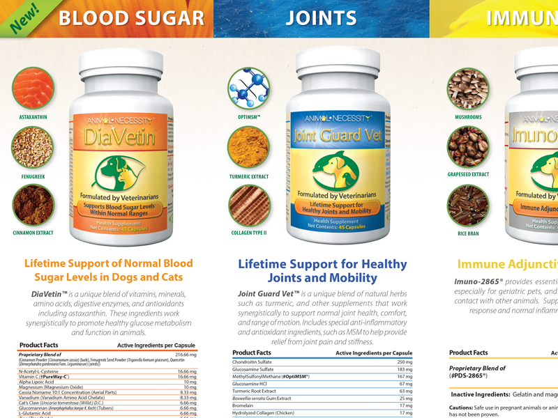Animal Supplement Brochure Inside Closeup by Camille Meehan on Dribbble