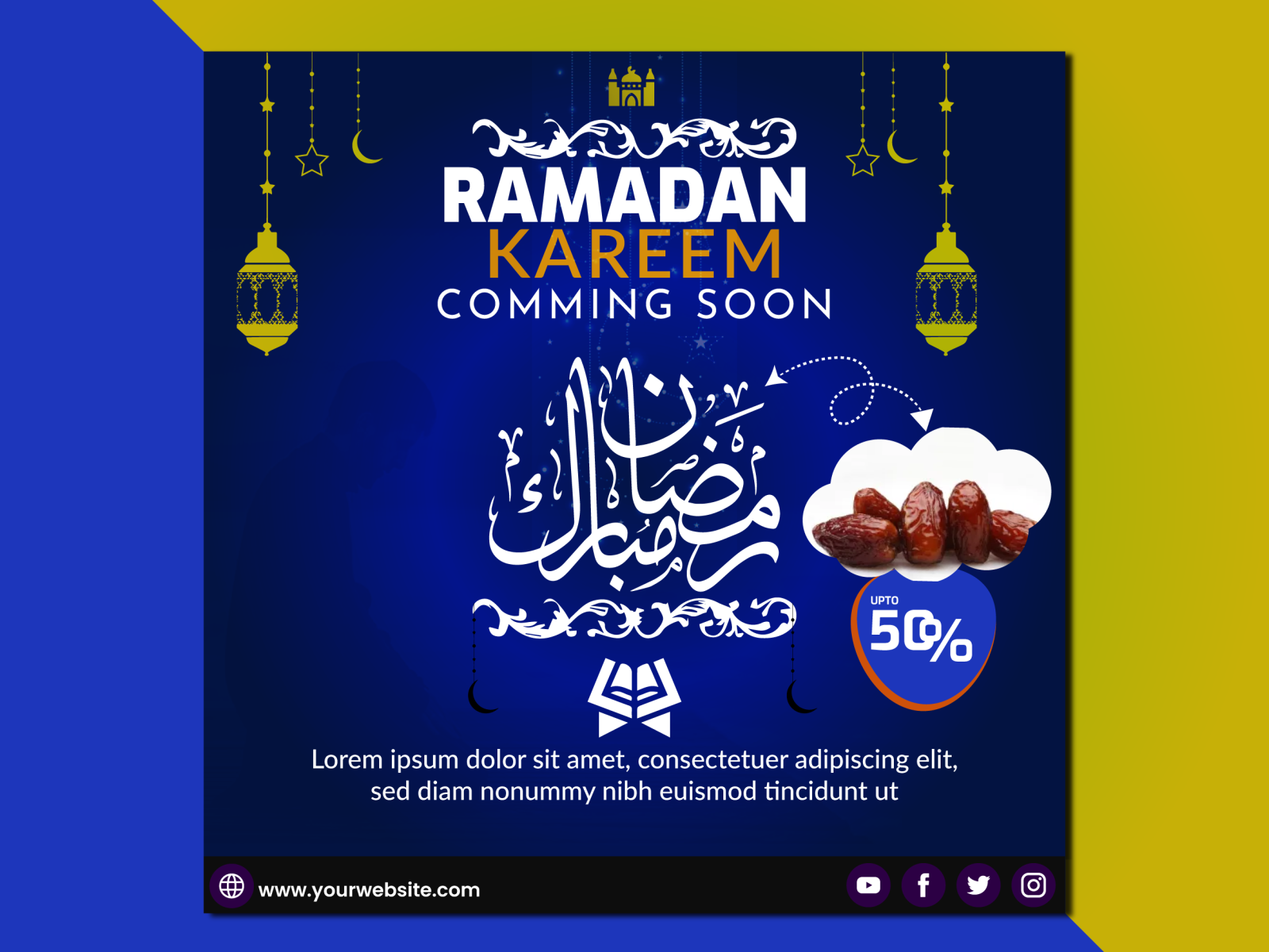 Ramzan social media Template & Post by Hamid jelani on Dribbble