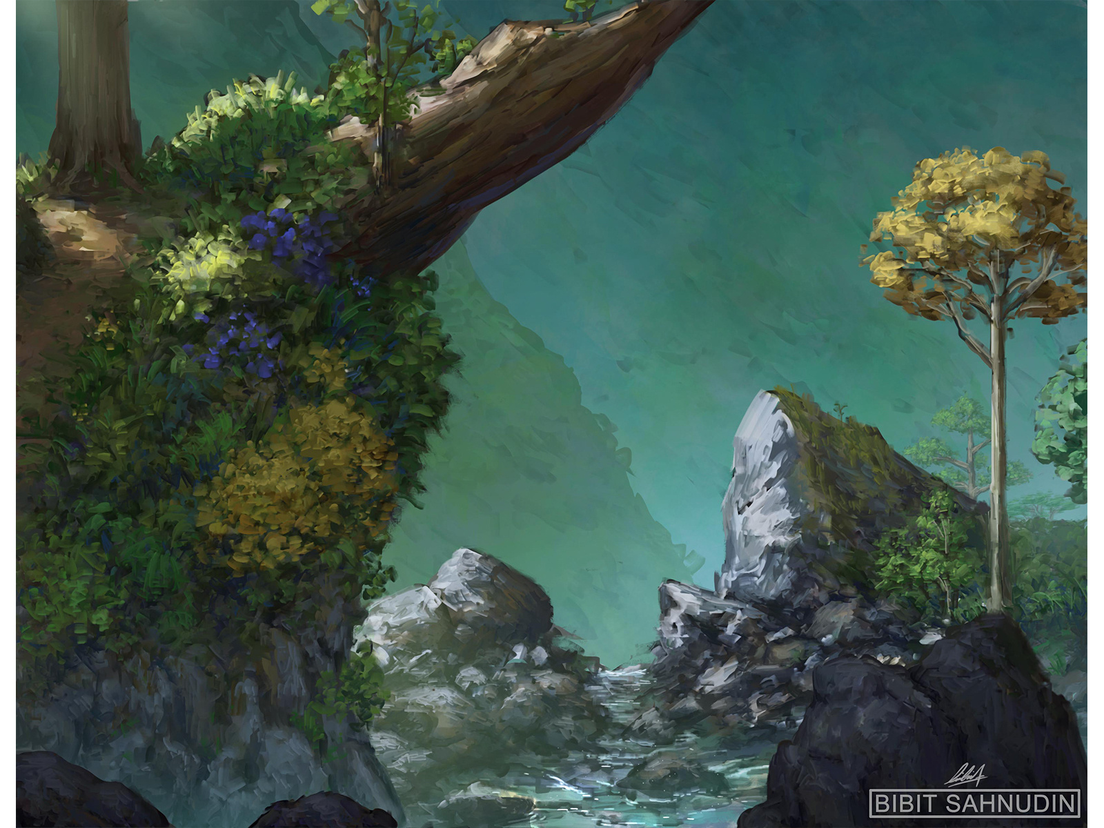 water springs by Bibit Sahnudin on Dribbble