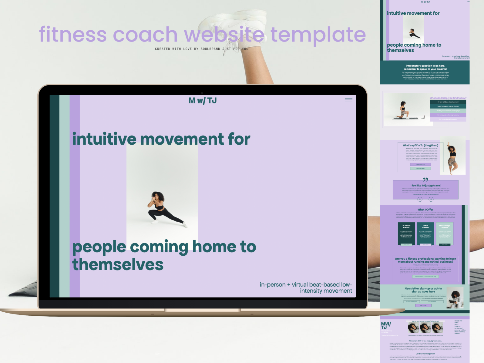 FitPro Coaching Website Template by Lo Schonberger on Dribbble