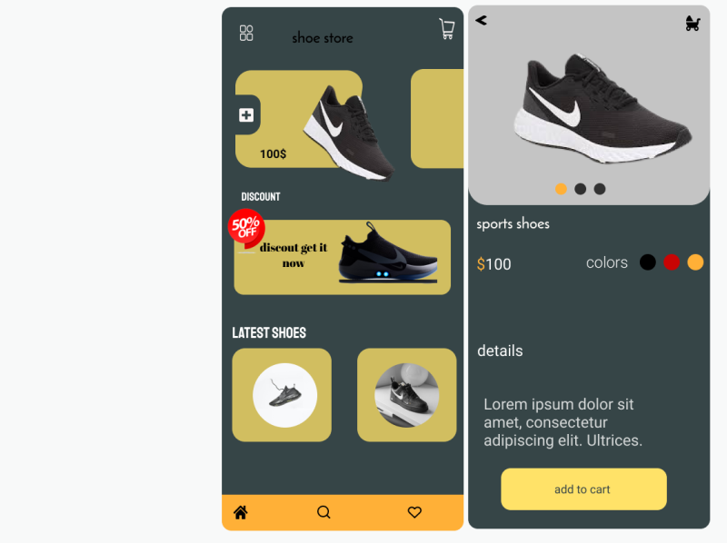 shoes check out screens by Mahmoud halaby on Dribbble