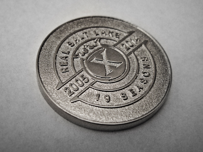 Real Salt Lake 10th Season Coin by Ben Barnes on Dribbble