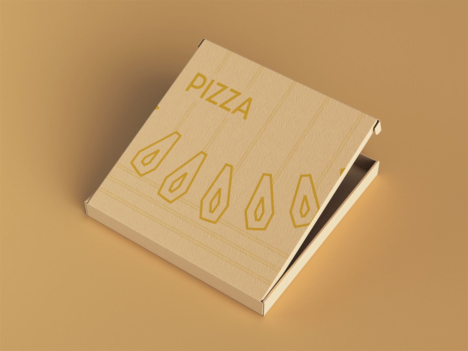 Minimal Pizza Box Design by Spencer La Buda on Dribbble