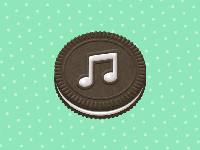 Oreo music Icon by SY Cho on Dribbble
