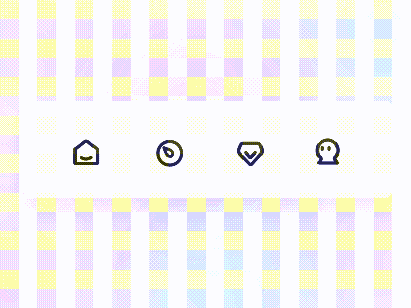 Icon dynamic effect by Kevin Zhang on Dribbble