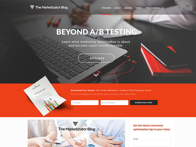 Header Marketing Blog by 🔸 Alessandra 🔸 on Dribbble