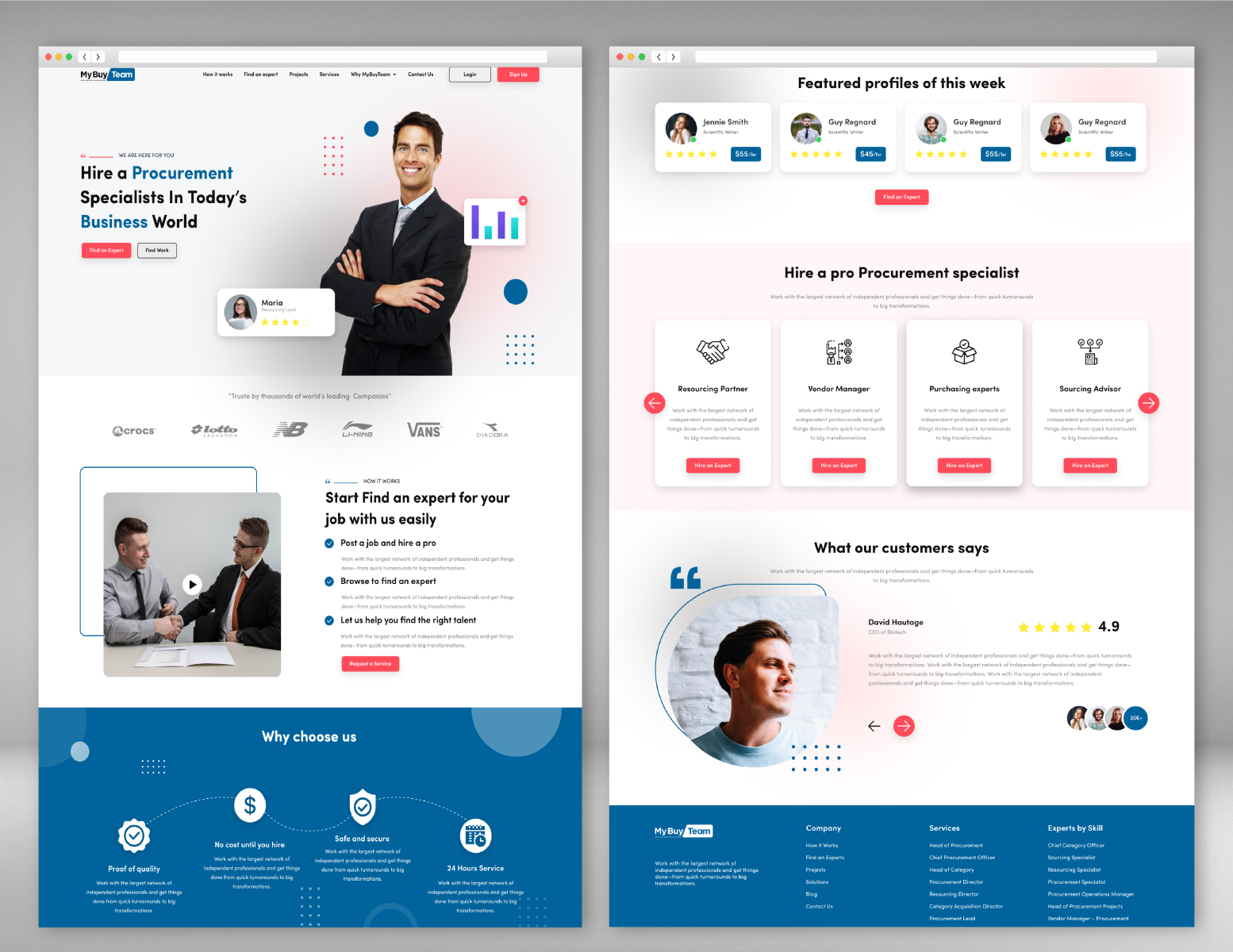 Procurement Website Design by DigiScapes on Dribbble