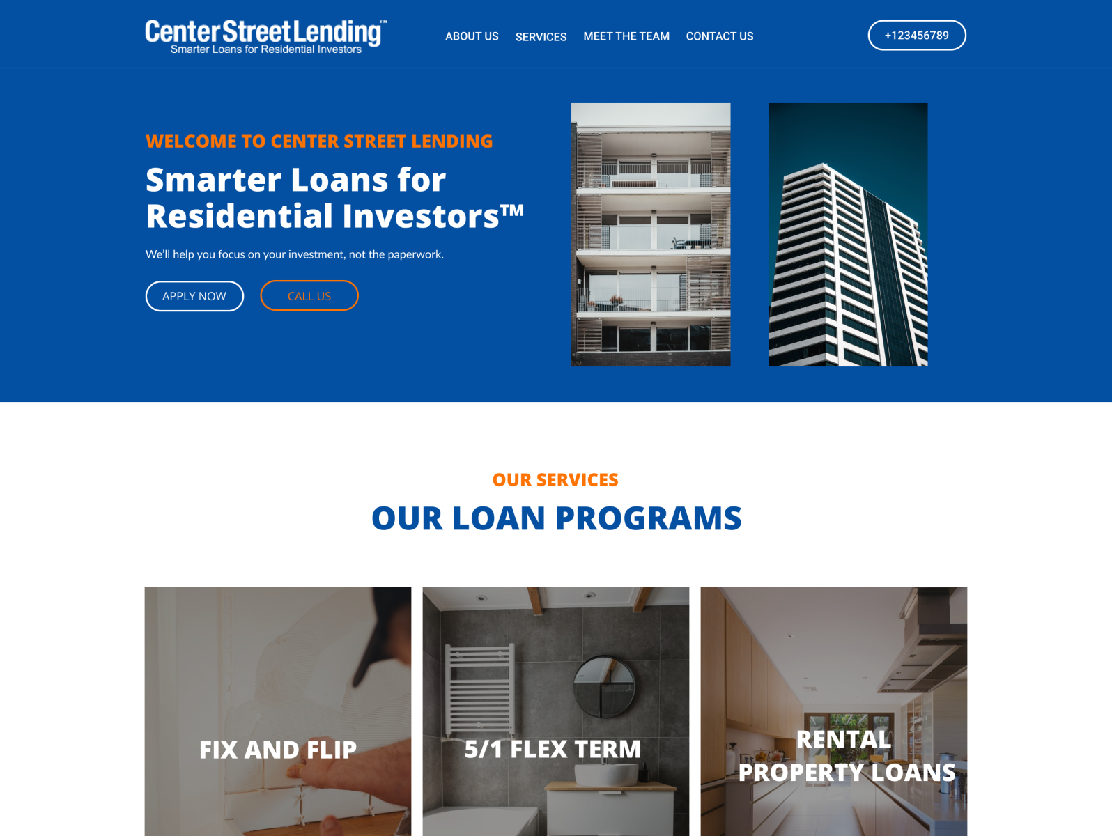 Real Estate Lending Company Homepage by Jack Jovanovic on Dribbble