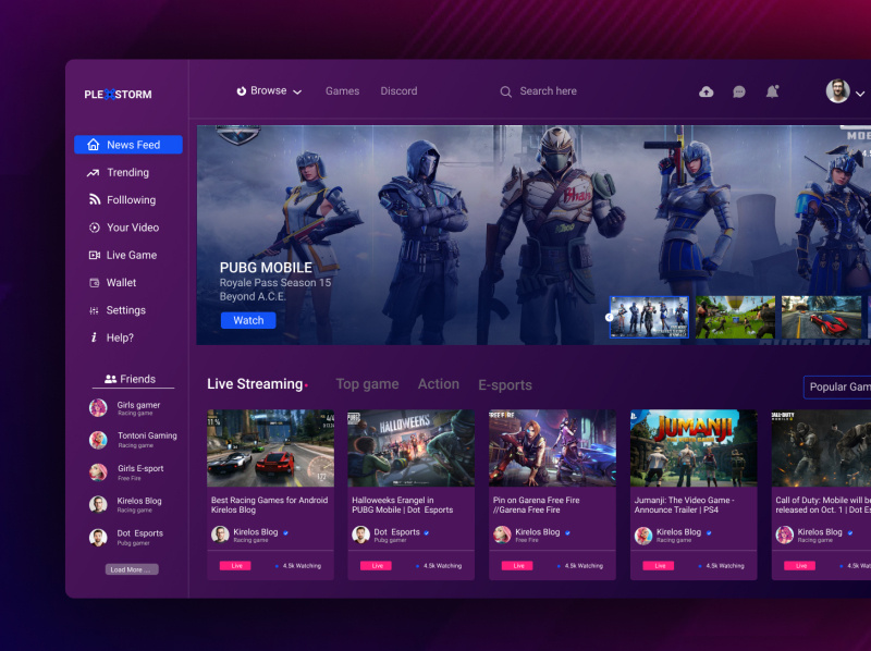 Online streaming website design by Rabbi Bepari on Dribbble