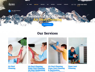 Cleaning agency Web Design by Alexsandr on Dribbble