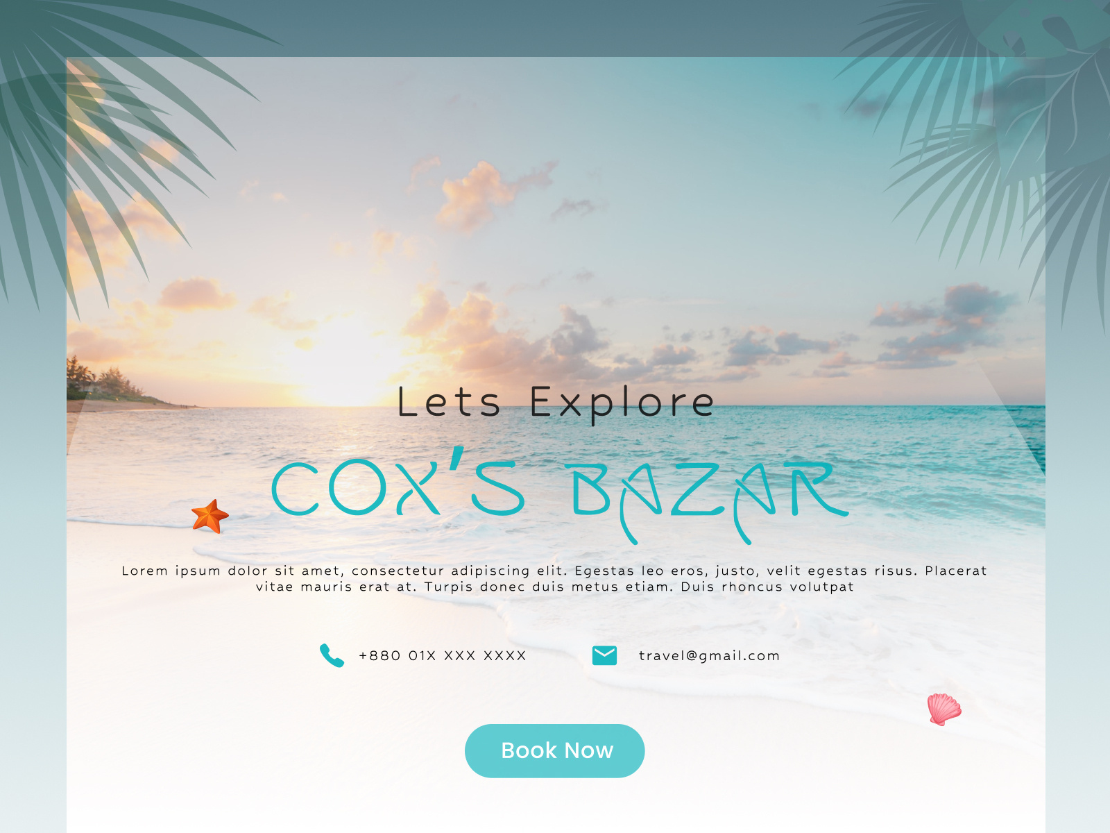 Travel poster by Marjia Akter on Dribbble