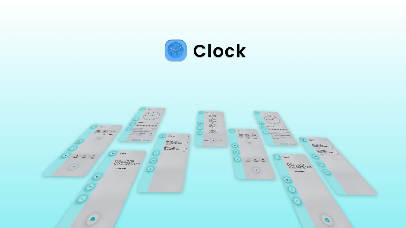 clock screen by Arup Sarkar on Dribbble