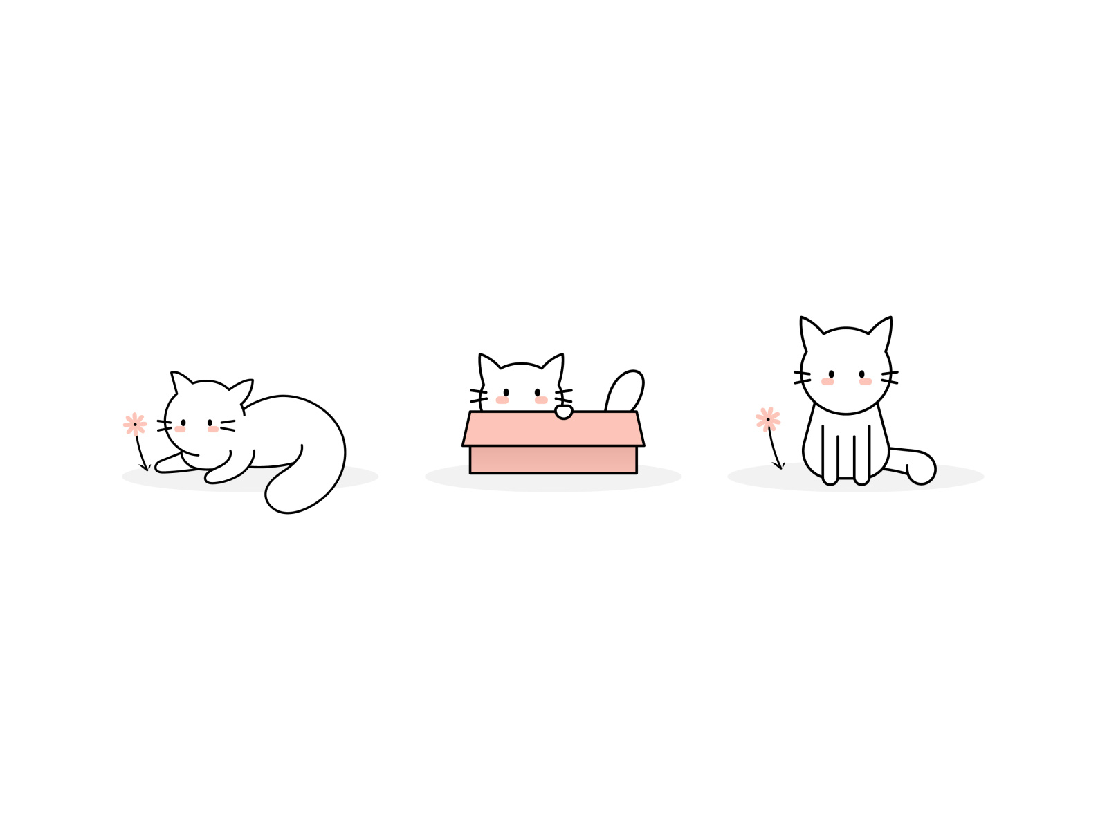 White Cat by A Edwin Faizi on Dribbble