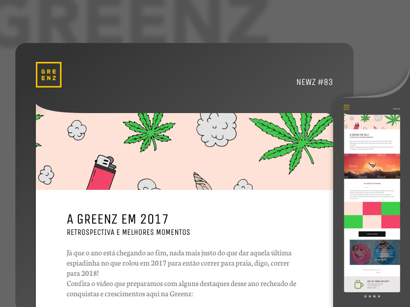 Greenz newsletter study for new visual by Alexandre Tempel on Dribbble