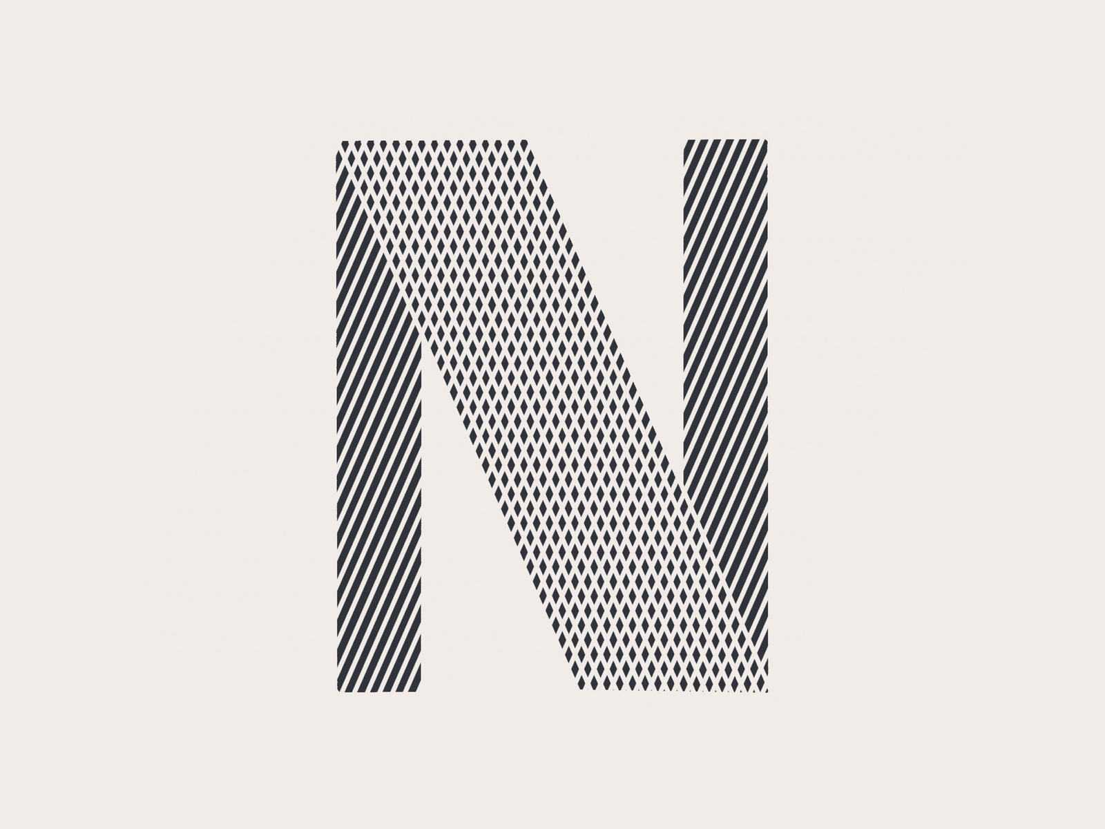 36 Days of Type - N by Kirsten Schwenzer on Dribbble