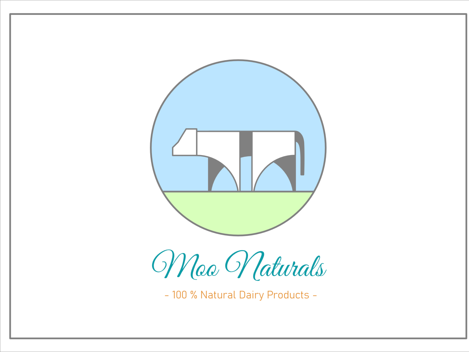Cow dairy brand logo concept by Dhruw CK on Dribbble