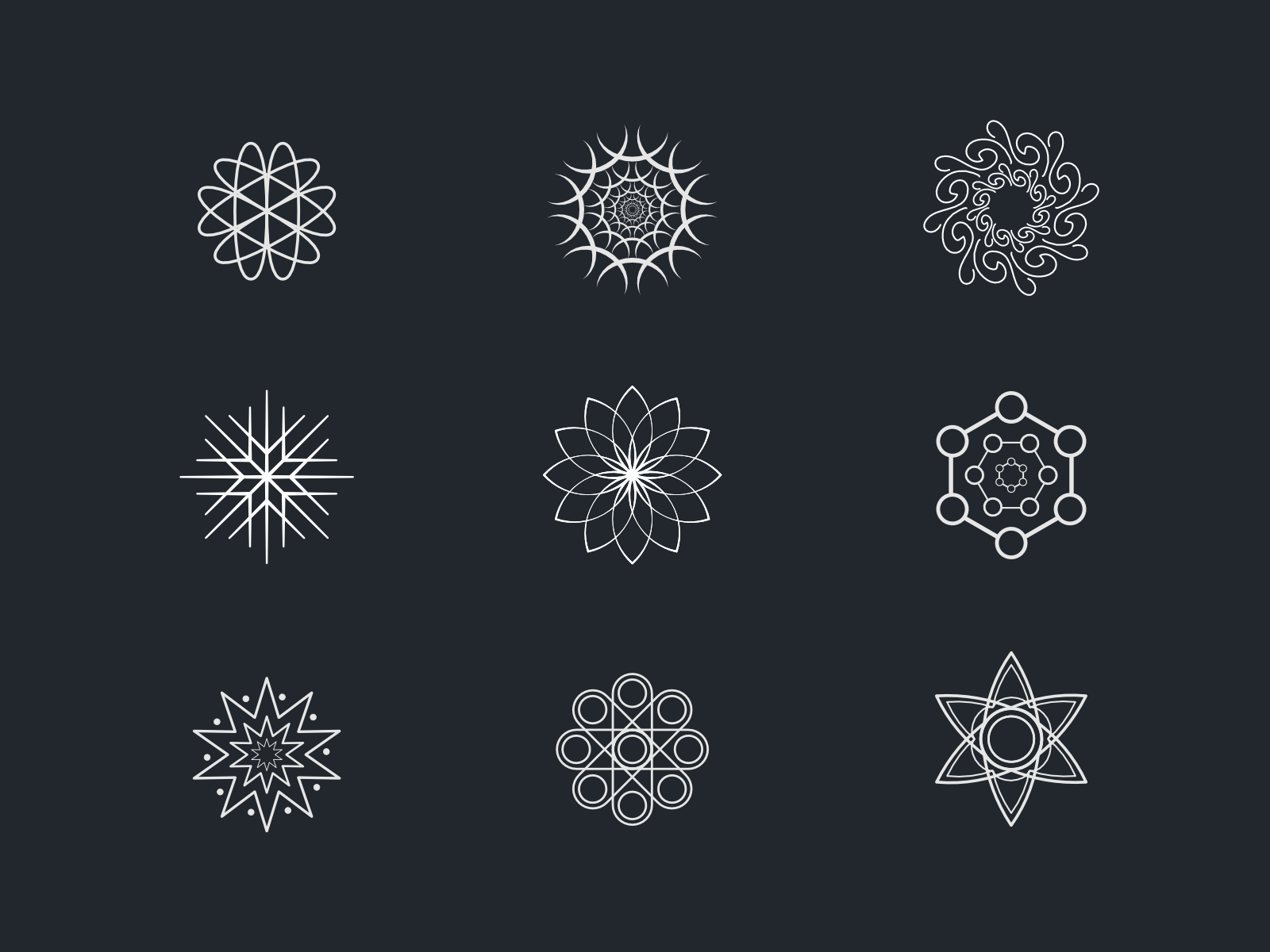 Abstract Circular Logo Marks Collection by Dhruw CK on Dribbble