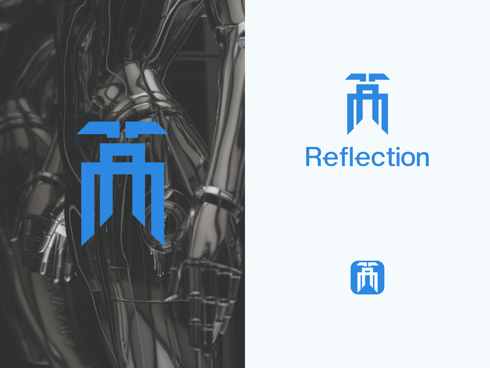 Reflection_ Modern, Clean Logo for AI Software by Creeventer on Dribbble