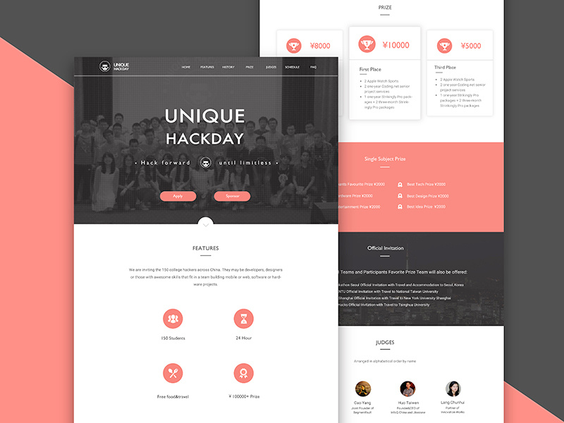 Unique Hack Day by JIAOJIAO SONG on Dribbble