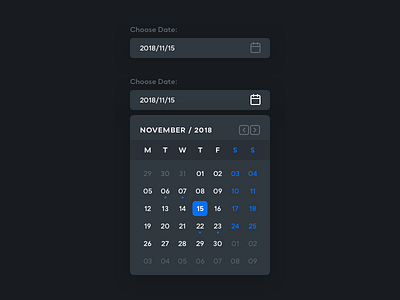 calendar ui/ux design by Nicolae Chiorescu on Dribbble