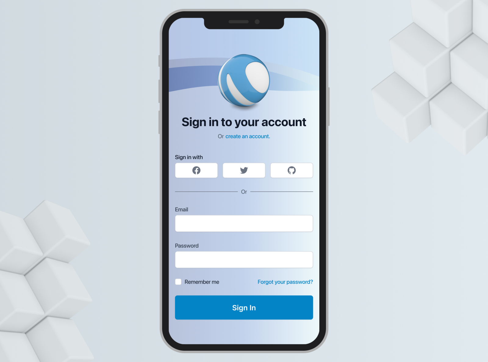 Sign in by James Craig on Dribbble