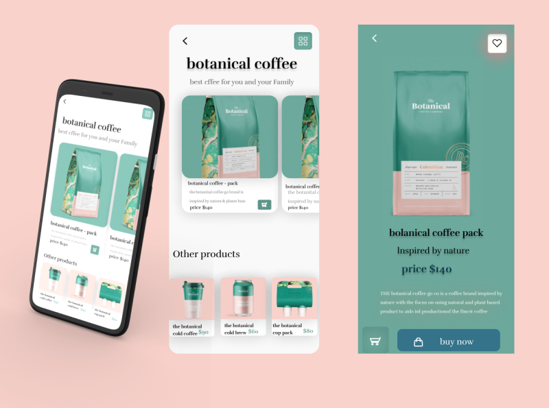 App design for ordering coffee by shiran on Dribbble