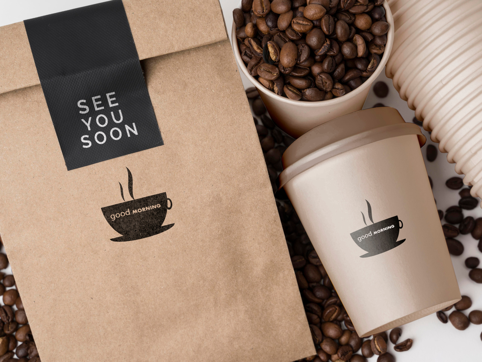 Logo design for a cafe by shiran on Dribbble