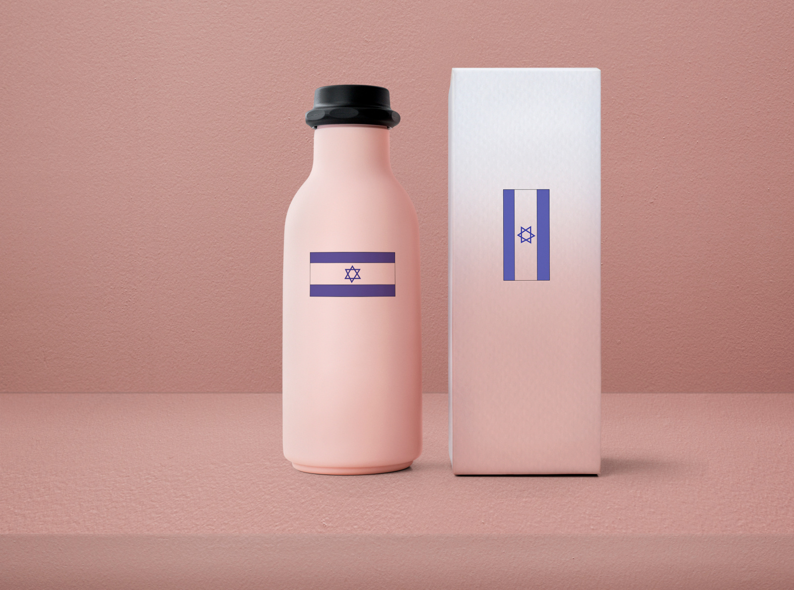 Designing a logo of the Israeli flag on a product by shiran on Dribbble