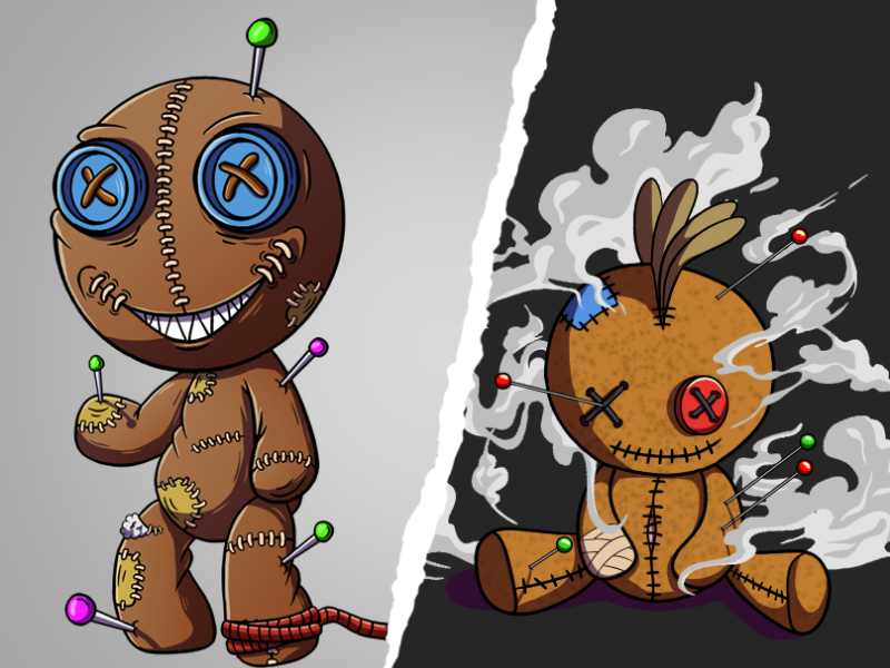 Evil Voodoo Doll Drawings